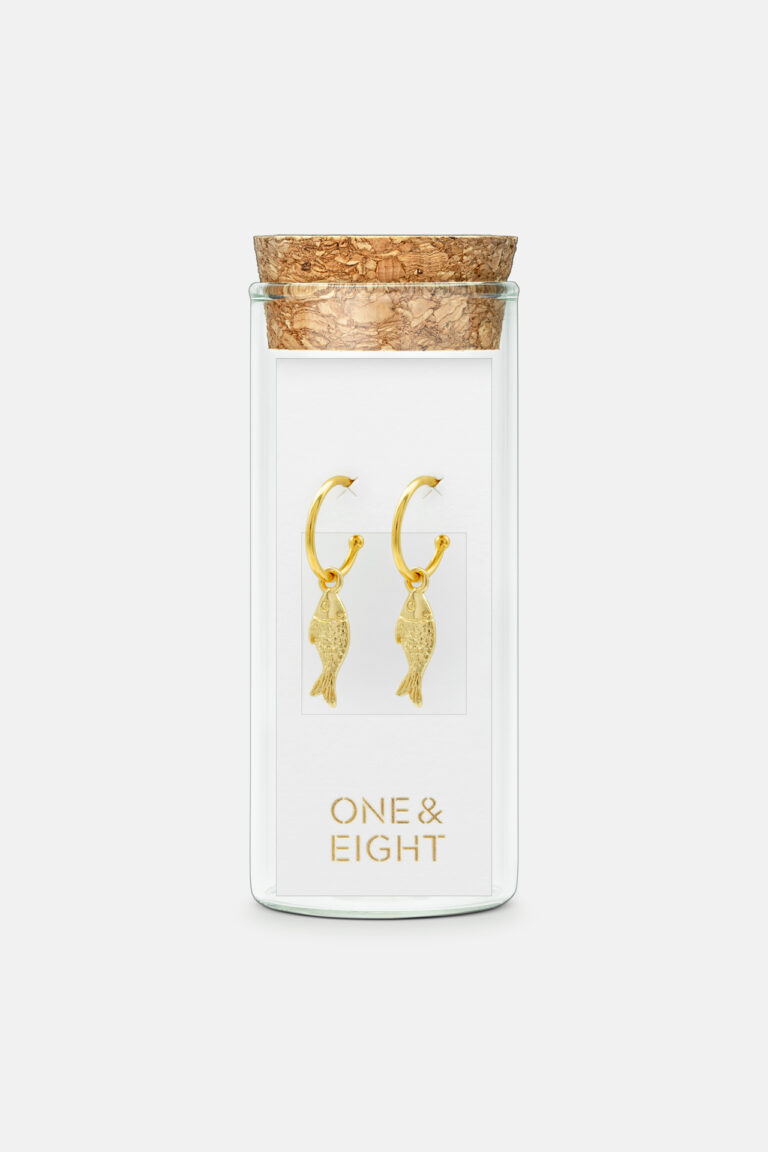 Gold Lucky Fish Earrings • One & Eight Jewellery